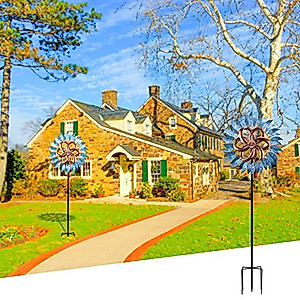 Wind Spinner Large Wind Mill Metal Outdoor Indoor Large Two-Way Wind Sculptures for Garden Patio Yard Decor