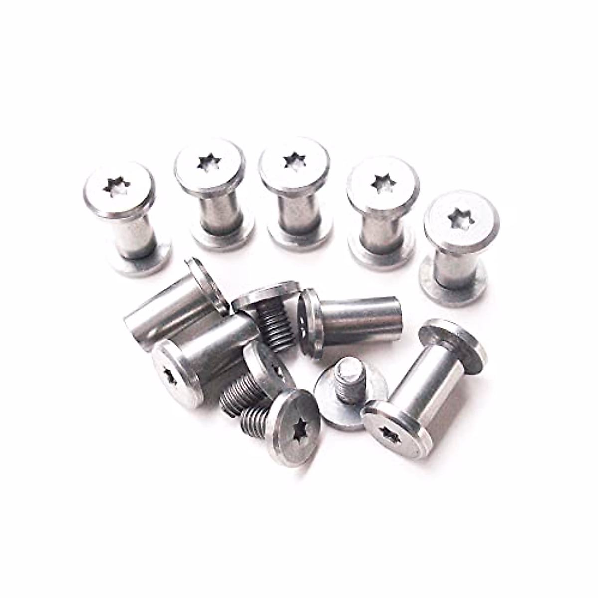 NC HAISDA Folding Knife Corby Bolts Pocket Knives Pivot Pins EDC Knifemakers Screw Fasteners Rivets DIY Knife Handle Studs Pack of 10 9mm