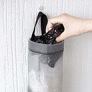 2 PCS Plastic Bag Holder, Hanging Storage Trash Bags Folding Garbage Bag Organizer Plastic Bag Storage and Grocery Bag Holder