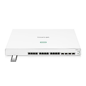 Aruba Instant On 1960 12-Port 10Gb Aggregator Smart Switch - 12x10GBase-T | 4X SFP+ (JL805A#ABB)