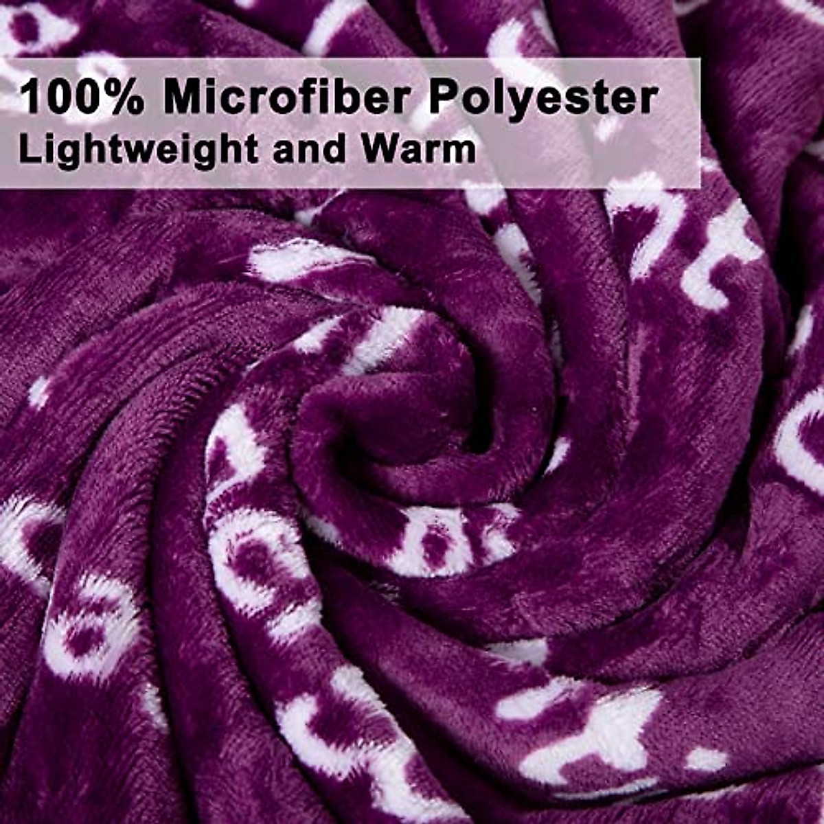 LONGTM Healing Positive Blanket, Gift for People Need Hug Strength Company - Purple 50 x 60 Inch