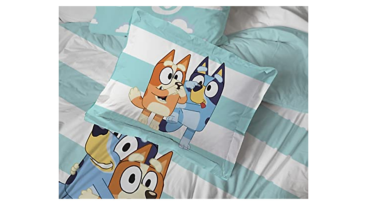 Bluey & Bingo Twin Bed Set - Soft, Durable & Easy Care Kids Bedding
