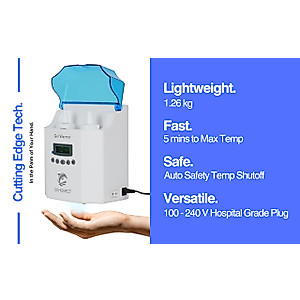 Premium Digital 2-Bottle Gel Warmer, Ultrasound Gel Warmer, Gel Warmer Ultrasound, Massage Oil Warmer, one-Year Warranty