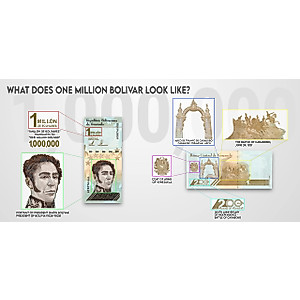 irnotes 10 x 1,000,000 Banknote Venezuela 1 Million Bolivar Soberano Banknote UNC|. Buy 2 sets you will received 3 X 100,000 Rails Worth $30