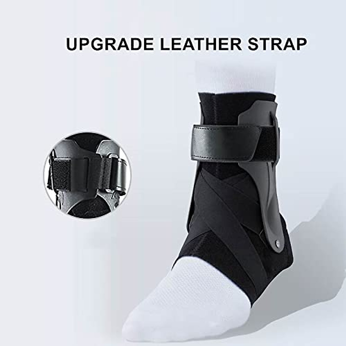 robots master Ankle Protector Sport Ankle Support Brace Sprains Injury Wrap Foot Guard Elastic Achilles Tendon Splint Strap Enkel Brace Soccer (Size : Medium)