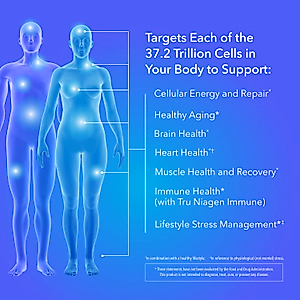 TRU NIAGEN - Patented Nicotinamide Riboside NAD+ Supplement. NR Supports Cellular Energy Metabolism & Repair, Vitality, Healthy Aging of Heart, Brain & Muscle - 30 Servings / 30 Capsules - Pack of 3