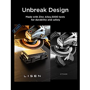 LISEN Magnetic Phone Holder for Car,360° Rotate Alloy Folding Magnetic Car Phone Holder,Metal Magnetic Phone Mount with 2023 Super Magnet,Super Sticker,Easy Installation,Compatible with All Phones