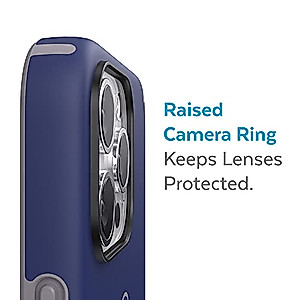 Speck Products CandyShell Pro Case + MagSafe Fits iPhone 13 Pro Max/iPhone 12 Pro Max, Prussian Blue/Cloudy Gray