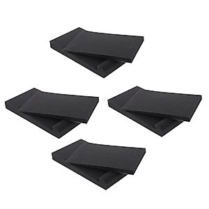 Milisten 4pcs Subwoofer Shock Pads Sponge Sound Speaker Isolation Pads Sound Proof Studio Monitor Isolation Pads Speaker for Car Moniter Speakers Non-slip Polyethylene Platform Mat