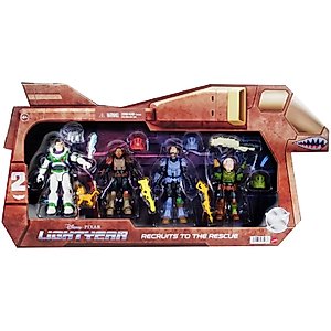 Mattel Disney and Pixar Lightyear Recruits to The Rescue 4 Pack 5 Inch Figures & Sox
