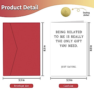 Heollaok Funny Birthday Card for Brother and Sister, Cute Joke Birthday Card for Cousin or Niece, Humor Happy Birthday Card for Family