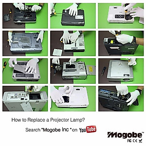 Mogobe for 20-01032-20 Replacement Projector Lamp with Housing for Smart Board UF55W UF65 UF55