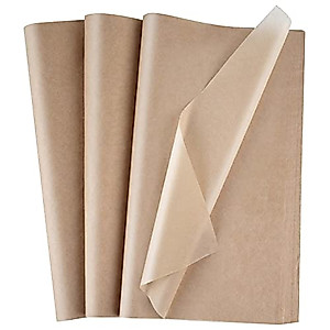 TUPARKA 100 Sheets Kraft Tissue Paper 14 inch x 20 inch Gift Wrap Paper Bulk Brown Wrapping Paper for Birthday Party Holiday Wedding Crafts Decor