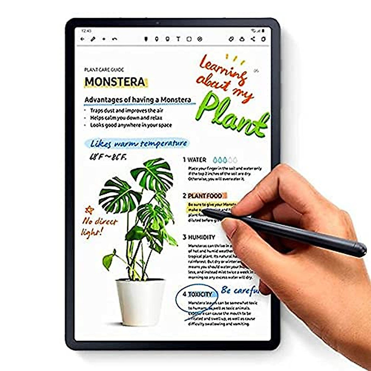 Tab S7 / S7+ S Pen Replacement Stylus Pen for Samsung Galaxy Tab S7 / S7 Plus/ S7 FE (EJ-PT870) + Tips/Nibs (Without Bluetooth)( Black)