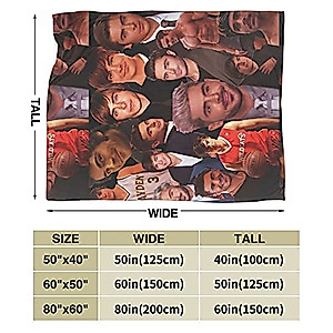 Zac Efron Collage Soft and Comfortable Warm Fleece Blanket for Sofa, Bed, Office Knee pad,Bed car Camp Beach Blanket Throw Blankets (50"x40") … (50"x40")