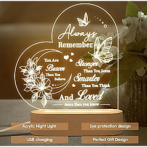 3D Illusion Lamp I Love You Friends Night Light for Best Friend Sister Girls Women Birthday Holiday Friendship Gift, Soft Warm White Colors LED Wooden Table Lamp (Best Friend)