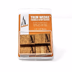 Floyd Rose Floating Tremolo Set Up Blocks - Trem Wedge (Luthier Set 1/4" - 3/4")