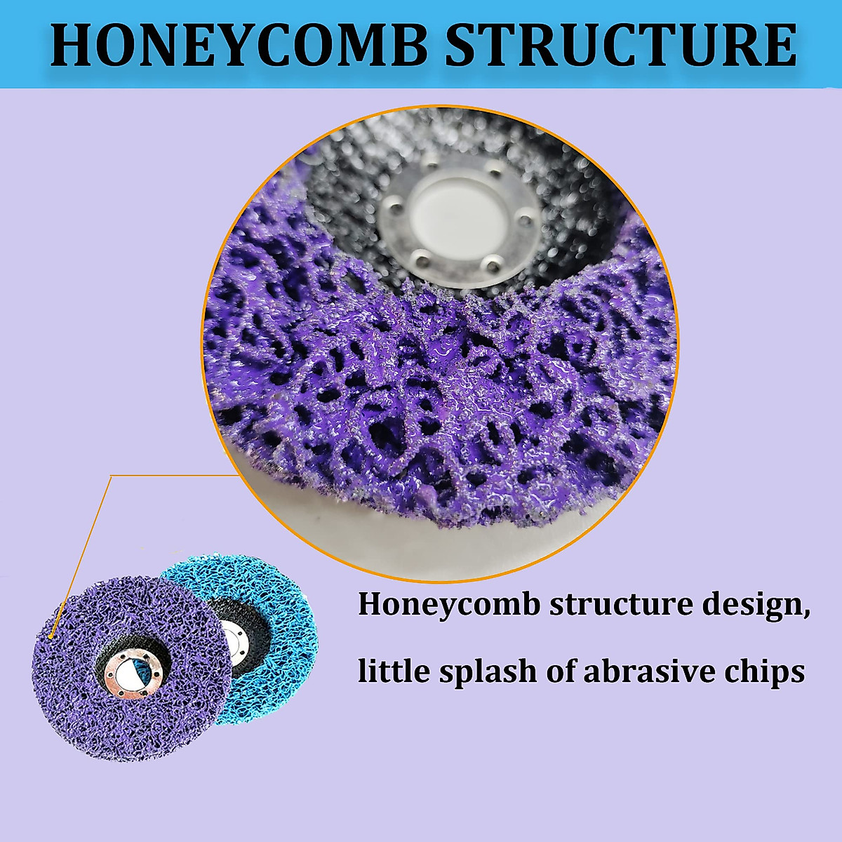 6 PCS Strip Discs Stripping Wheel for Angle Grinder, 4" x 5/8" Premium Silicone Carbide Strip Disc for Angle Grinder Clean and Remove Paint Coating Rust Welds Scaling Oxidation (100mm)