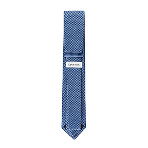 Calvin Klein Men's Steel Micro Solid A Tie, Slate Blue, Regular