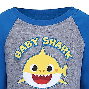 Nickelodeon Baby Shark Boys Long Sleeve Raglan Shirt for Toddlers