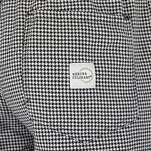 Mercer Culinary M61071HTL Genesis Women's Chef Cargo Pant in Hounds Tooth, Large, Black/White