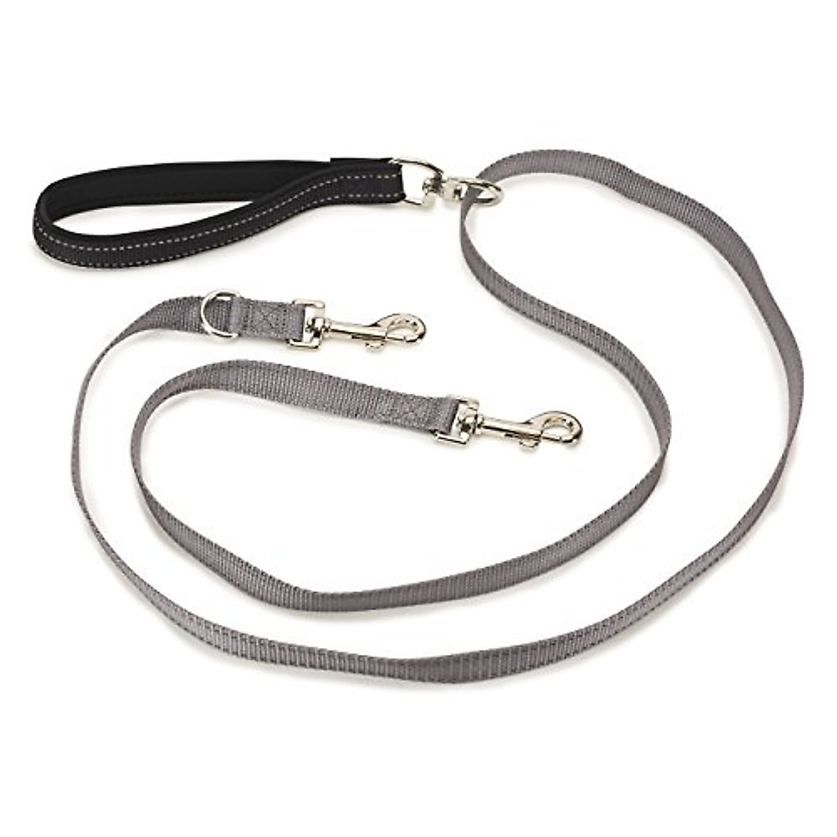 PetSafe Two Point Control Leash, Padded and Reflective Nylon Leash Converts to Single Leash, Works with 3in1 Harnesses, 3/4 in. Wide Leash