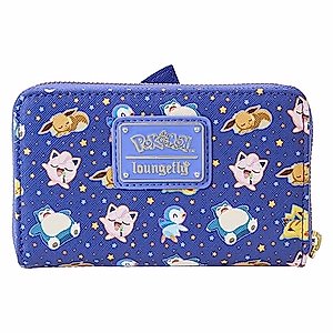 Pokemon Sleeping Pikachu and Friends Zip Around Wallet