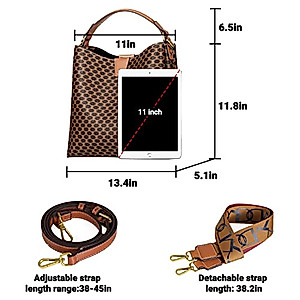 IBFUN Women Satchel Handbag Purse Ladies Leather Vintage Top Handle Tote Handbag