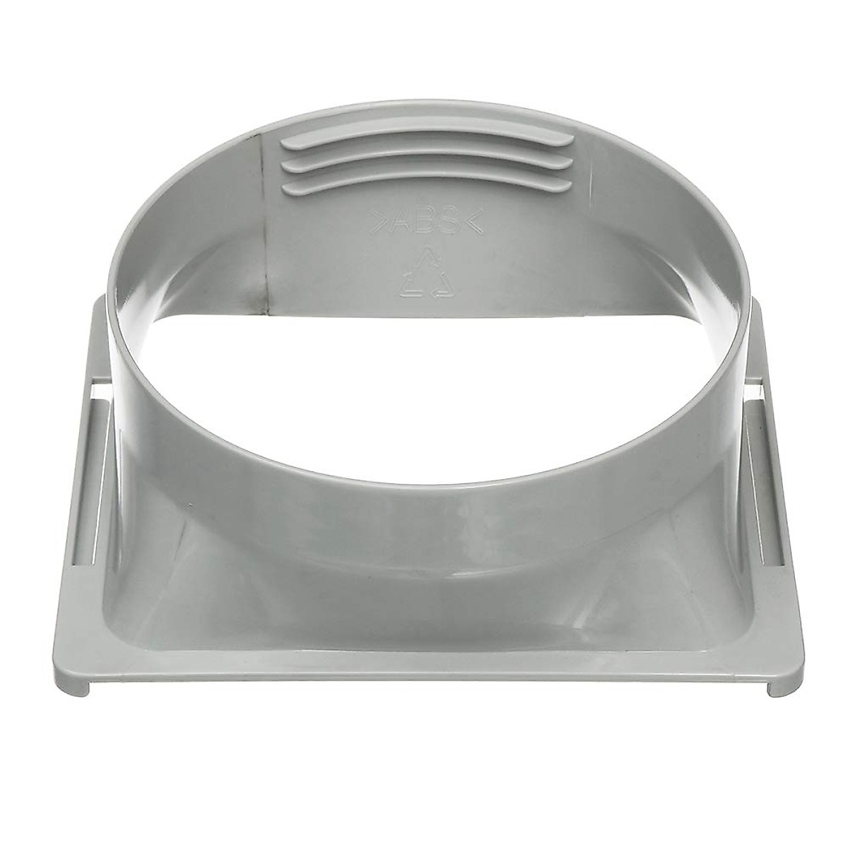 AkoMatial 15cm Round/Square Shaped Exhaust Hose Duct Interface Adapter for Portable Air Conditioner - Silver Square C/H Series