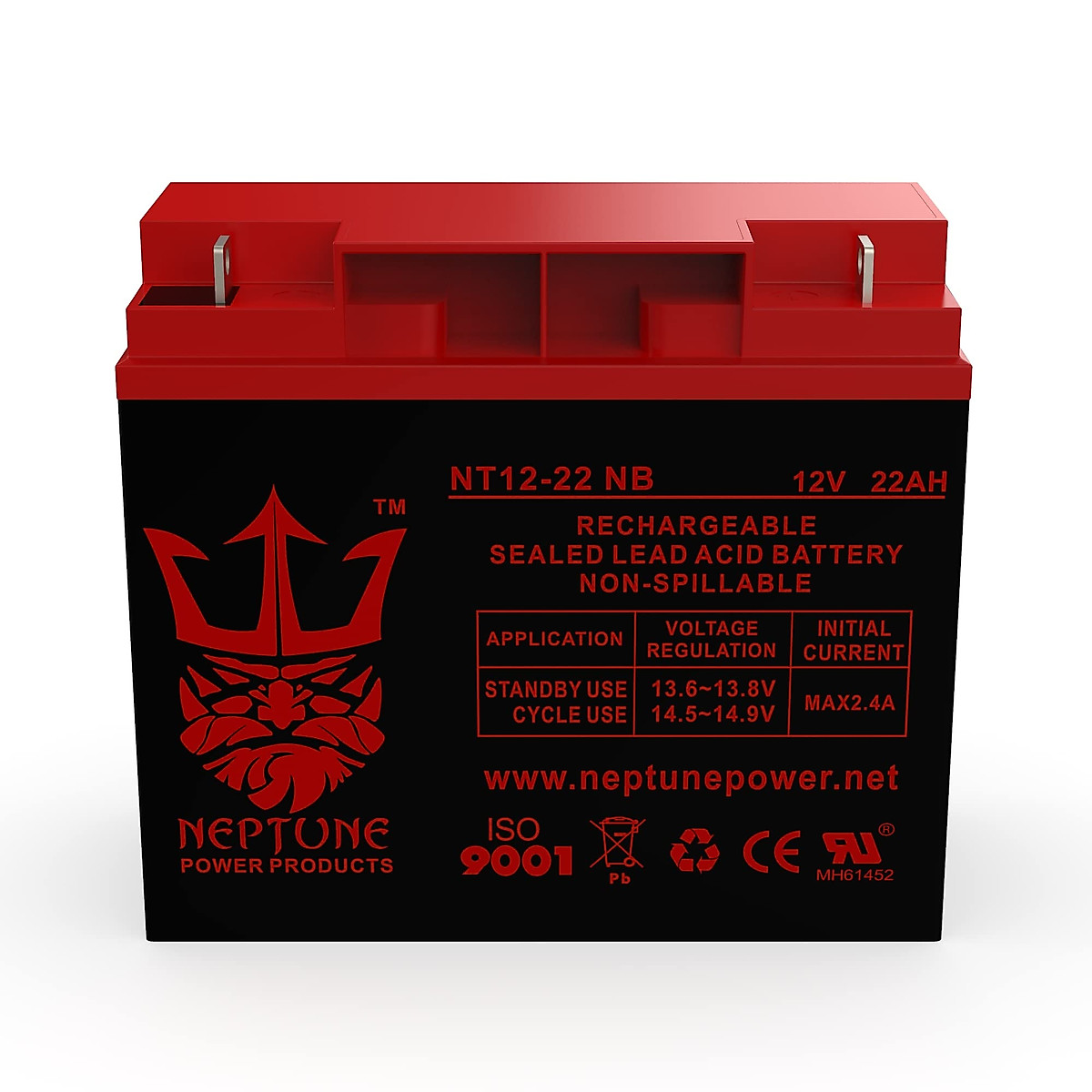 Neptune Brand 12V 22Ah SLA Replacement Jumper Starter Battery for Solar Booster PAC ES2500 (SP12-22)