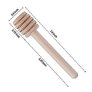 24 Pcs Honey Dipper Sticks, 3 inch Mini Wooden Honeycomb Stick, Small Honey Spoons Stirrer Stick for Honey Jar Dispense Drizzle Honey and Wedding Party Favors Gift