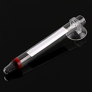 10-Pack Aquarium Floating Thermometer Accurate Fish for Tank Thermometers with Suction Cup 0-40℃ 40-100℉ Temperature Aquarium Fish Tank Digital Scale Stick On Thermostat Thermometer Strip Display