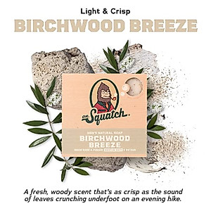 Dr. Squatch Soap for Men - Natural Men's Bar Soap Gift Set (5 Bars) - Birchwood Breeze, Cedar Citrus, Grapefruit IPA Beer Soap, Spearmint Basil, Cool Fresh Aloe - Cold Pressed Soap for Men