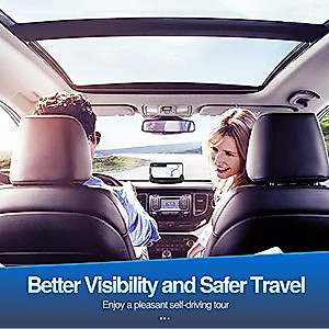 Loncaster Car Phone Holder Mount, [Horizontal 360° Rotatable] Silicone Phone Mount for Car Dashboard, Hands Free Cell Phone Holder Car Compatible with iPhone 14 13 12 Pro Max Samsung Phones (Black)