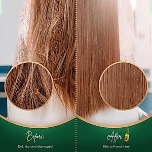 Frulatte Natural Olive Oil Leave In Conditioner & Detangler, Enriched with Shea Moisture & Argan Oil - Anti-Frizz Deep Hair Conditioner For Dry Damaged Hair - Formulated with Keratin, Vitamins B5 & E