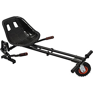AlveyTech Deluxe Hoverboard Go-Kart Attachment Kit with Large Front Wheel & Suspension