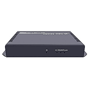 ISEEVY H.265 H.264 4K 1080P Video Decoder IPTV Decoder with HDMI and CVBS Output for Advertisement Display, IP Encoder Decoding, Network Stream Decoding Support RTMP RTSP RTP UDP HTTP