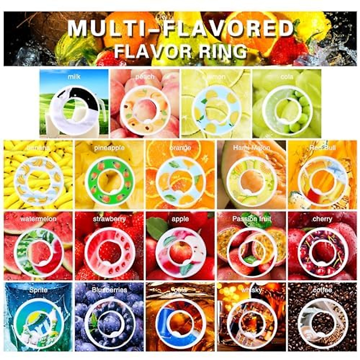 Sports Air Water Bottle, 650ML Fruit Fragrance Water Bottle with 14 Air Flavour Pods, 0% Sugar Water Cup BPA Free, Sports Water Cup Suitable for Gym and Outdoor Sports (Gradient Blue + 14 Pods)