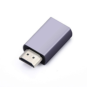 Malarpon Hdmi Edid Emulator Passthrough 3rd Generrtion Aluminum fit Headlesskeep The EDID of The Monitor Active Switches and Extenders 1280x800@59Hz 3P