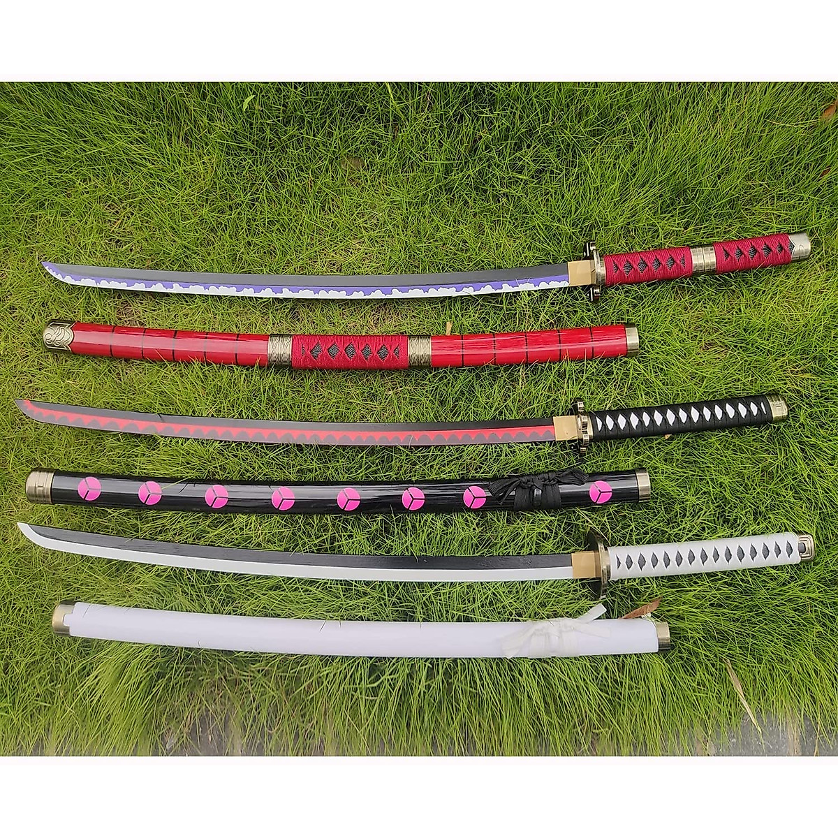 Roronoa Zoro 3 Piece Set Swords,Kitetsu,Shusui,Wado Ichimonji,Zoro Role Play Accessoriesfor Role-Playing and Collection