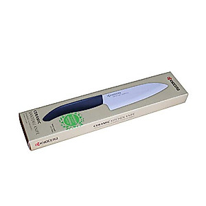 Kyocera Ceramic 5.5" Santoku Knife w/ Sugarcane Sourced Material Handle B08G1L13F1, White