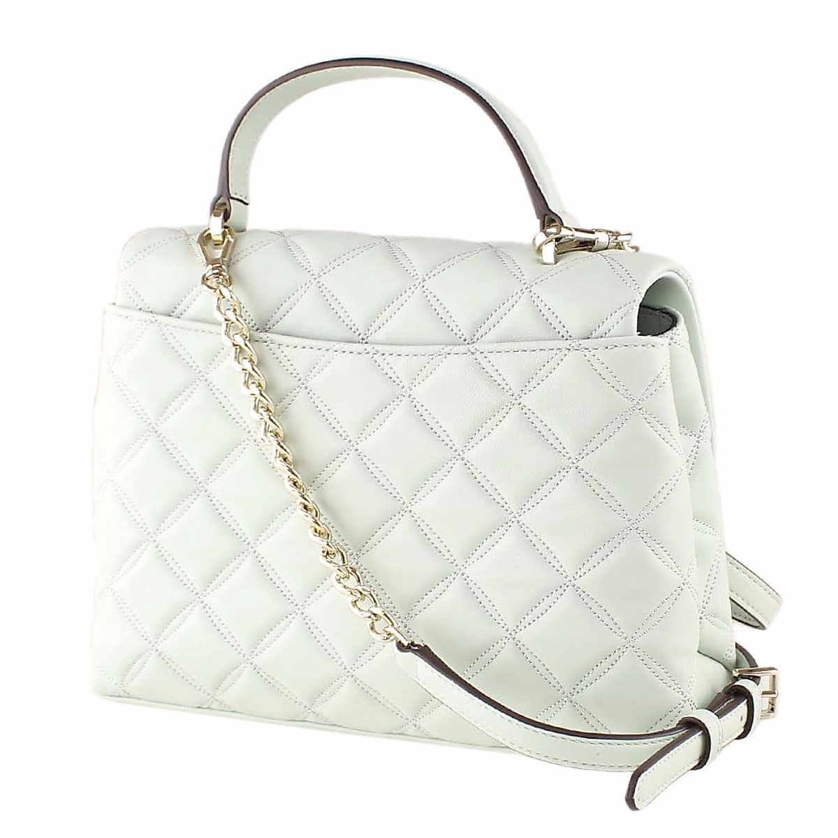 Kate Spade Natalia Medium Flap Crossbody Women's Leather Handbag (Crystal blue)