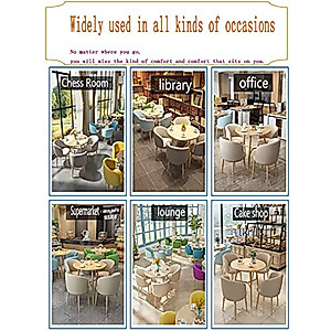 Office Conference Table, Office Business Hotel Reception Dining Table Set, Office Table and Chair Set Creative Round Table Study Living Room Bedroom Home Company Company Shop Reception Table (Color :