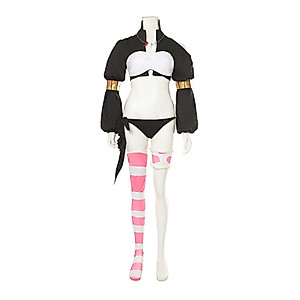 TMSREBU Milim Cosplay Costume Black Pink Outfit That Time I Got Reincarnated As A Slime for Women