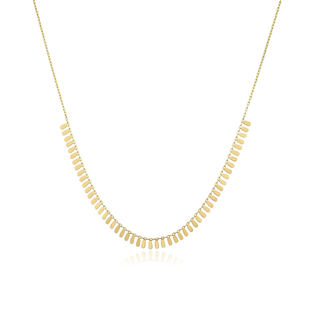 Jewelry Atelier Gold Filled Cleopatra Necklace Collection – 14K Yellow Gold Filled Half Collar Style Cleopatra Chain Necklace for Women (With Extension/Adjustable Chain)