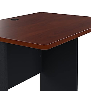 Bush Business Furniture Series A 36W Desk in Hansen Cherry and Galaxy,Black and Brown