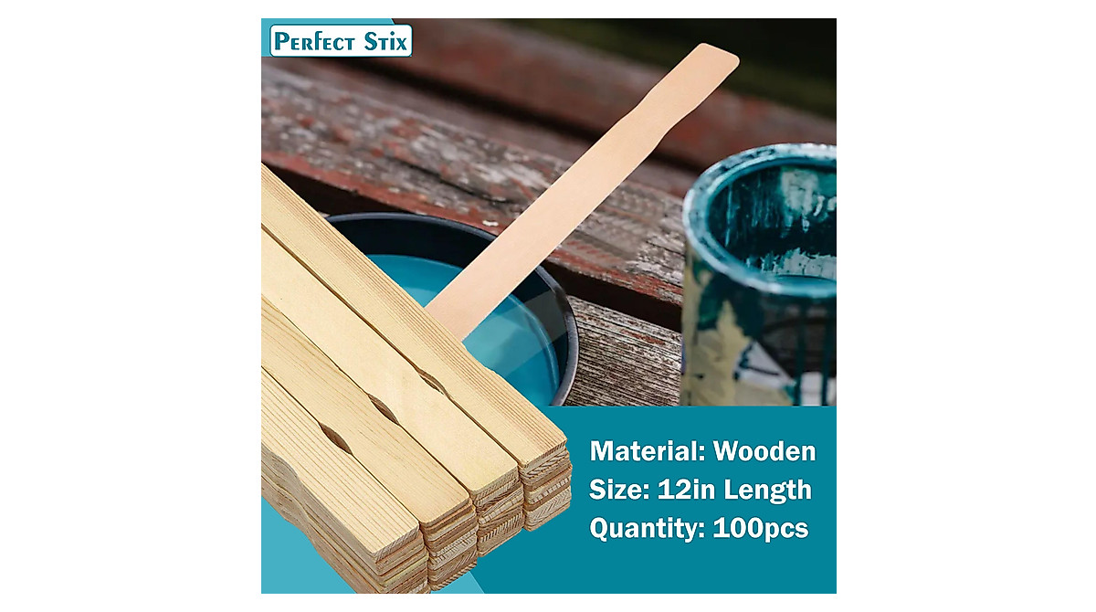 Perfect Stix 12" Wood Paint Stirrers & Craft Paddles - 100pk