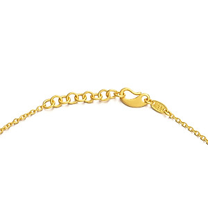 CHOW SANG SANG Cultural Blessings Daily Bliss 999.9 24K Gold Price-by-Weight 16.84g Gold Floral Lucky Flowers Necklace (45 CM) for Women and Wedding Occasion 88236N