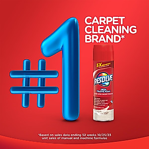Resolve High Traffic Carpet Foam, 22 oz Can, Cleans Freshens Softens & Removes Stains