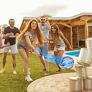 Flying Orb Ball 2023 Upgraded - Hover Boomerang Cosmic Globe Toy Led Magic Fly Spinner Mini Drone Toys for Kids Adults Childrens Outdoor Indoor Idea Gift Halloween Christmas Birthday (Blue)